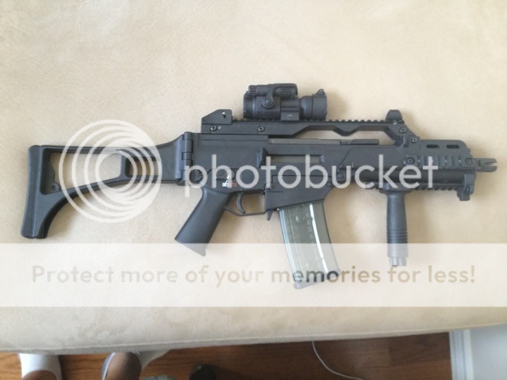 Converting SL8 to G36semiauto using G36 rear receiver portion ...