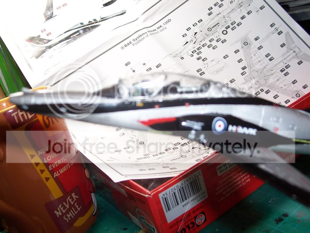Hawk 120 demo, forget the decals and mask it yourself - Aircraft Modern ...